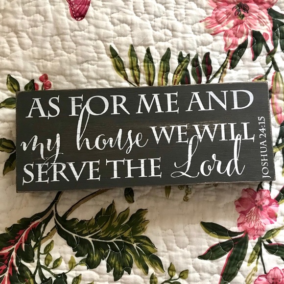 Accents | As For Me My House Box Sign | Poshmark